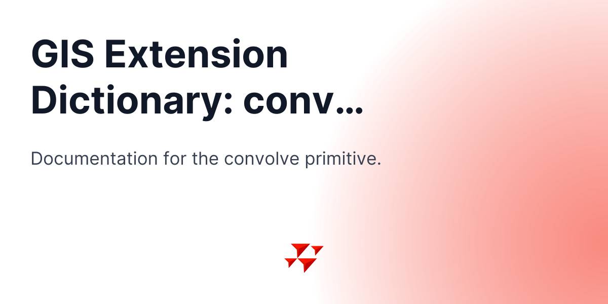 GIS Extension Dictionary: convolve - NetLogo 7.0.3 User Manual