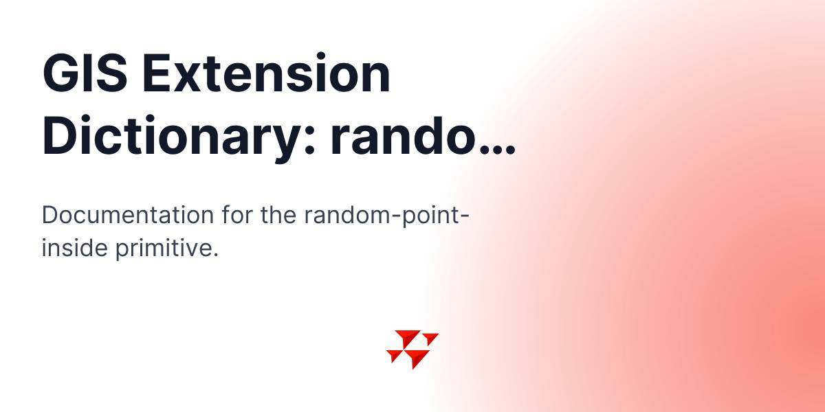 GIS Extension Dictionary: random-point-inside - NetLogo 7.0.3 User Manual