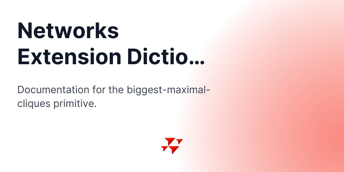 Networks Extension Dictionary: biggest-maximal-cliques - NetLogo 7.0.3 ...